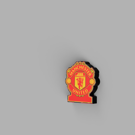 STL file Manchester United Lightbox 🎨 (3MF, GCODE, and STEP)・3D printer ...