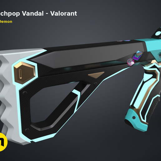 3D file Glitchpop Vandal - Valorant・3D print design to download・Cults