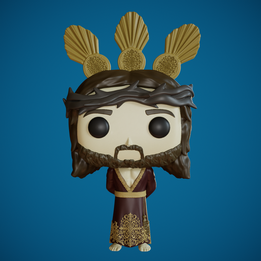 ️ Funko Jesus・ OBJ File for 3D printing・Cults