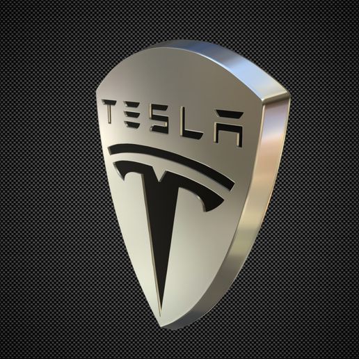 🚗 tesla logo 2・ STL File for ・Cults
