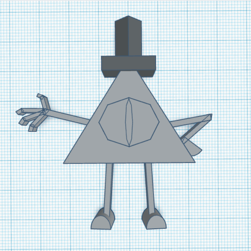 🆓 Cipher Hunt Statue - Bill Cipher Statue - Gravity Falls・Free STL File ...