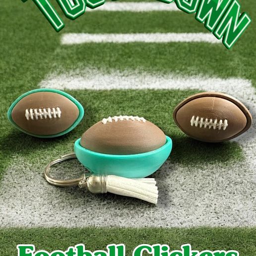 👌 Sports Ball Clicky Fidget and Keychain Collection・ 3D File for 3D ...