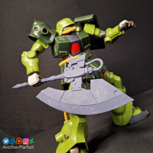 🦅 Zaku Giant Heat Hawk customize weapon equipment for Gundam / Frame ...