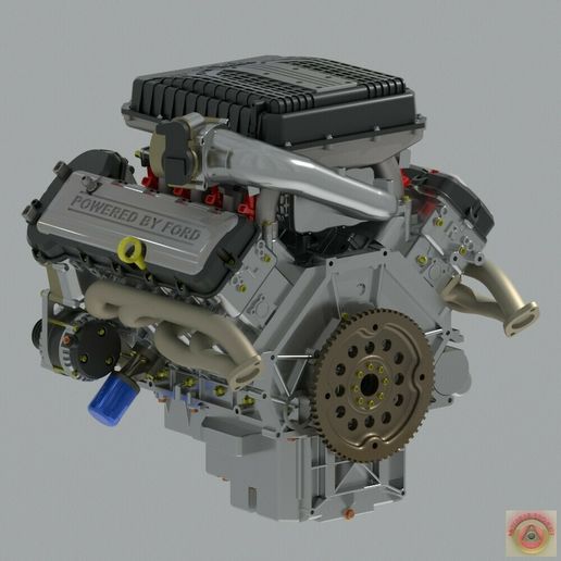 🚙 FORD BOSS 335 (Miami V8) - ENGINE・ STL File for 3D printing・Cults