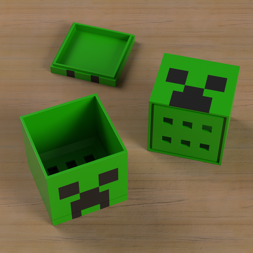 🪴 Minecraft Planter Heads - Steve and Creeper・ 3D File for 3D printing ...
