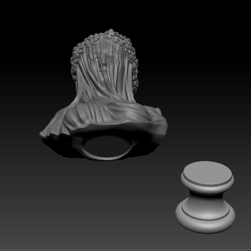 👤 Bust Lady with Veil・ 3D File for 3D printing・Cults