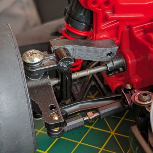 💪 Tamiya TA02 front upper suspension arm with negative camber・Free STL ...