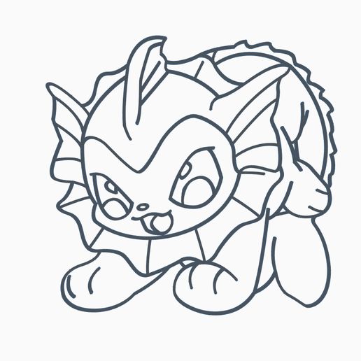 vaporeon coloring page
