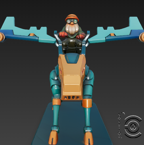 🎁 Mech Hound - Scout Rider Edition.・ STL File for 3D printing・Cults