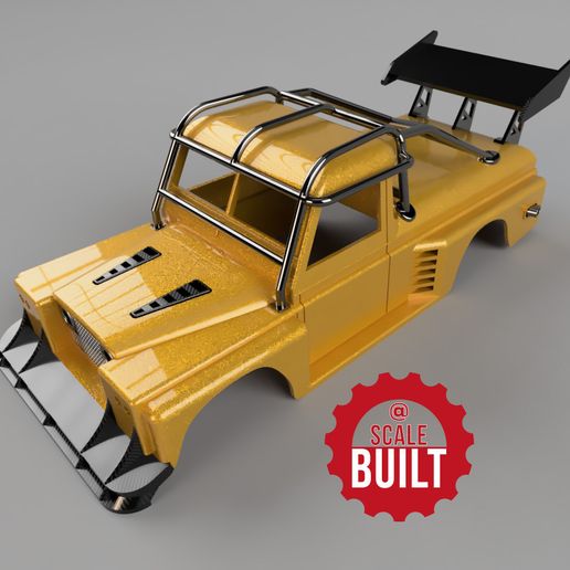 🚁 1/24 Scale RC DRIFT Land Rover Series IIA / Defender・ STL File for 3D ...