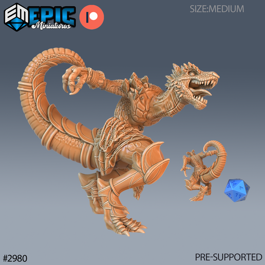 3D file Tyranno Folk Roar ‧ DnD Miniature ‧ Tabletop Miniatures ...