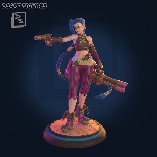 3D file Jinx Arcane 3D Print STL 👧 ・3D printable model to download・Cults