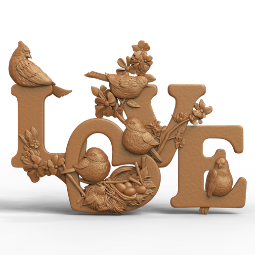 3d File 3d Model Stl File For Cnc Router Laser And 3d Printer 2696 Love