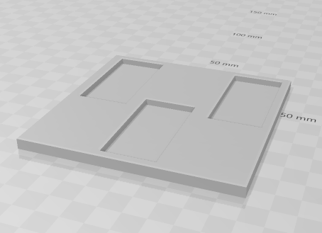 🎲 3 cavalry tray・Arquivo STL Grátis para ・Cults