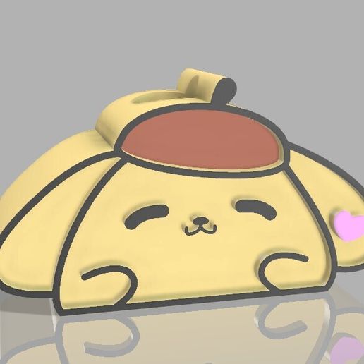 🍽️ Pompompurin Strawtopper・ STL File for 3D printing・Cults
