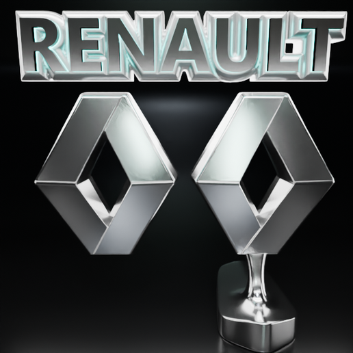 🟢 RENAULT Car SUV Logo Emblem Badge Sign Crest Symbol Mark Insignia ...
