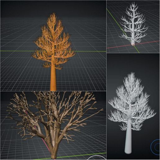 STL file Leafless tree 🌳 ・3D printable design to download・Cults
