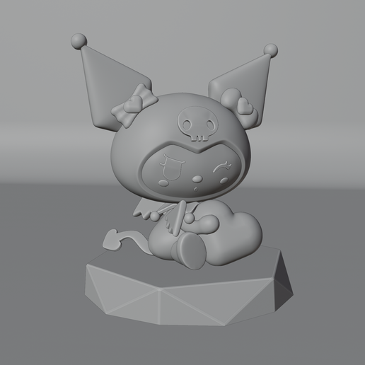Archivo STL Kuromi Sanrio Valentine 👧 ・Idea de impresión 3D para ...
