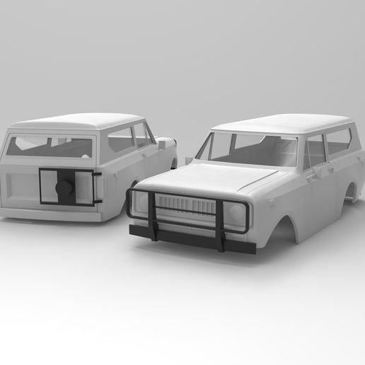 🐚 International Scout II 1976 rc body shell・ 3D File for 3D printing・Cults