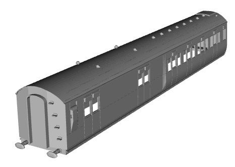 🚂 SR Maunsell composite brake coach D2101 1/76 scale・ 3D File for 3D ...