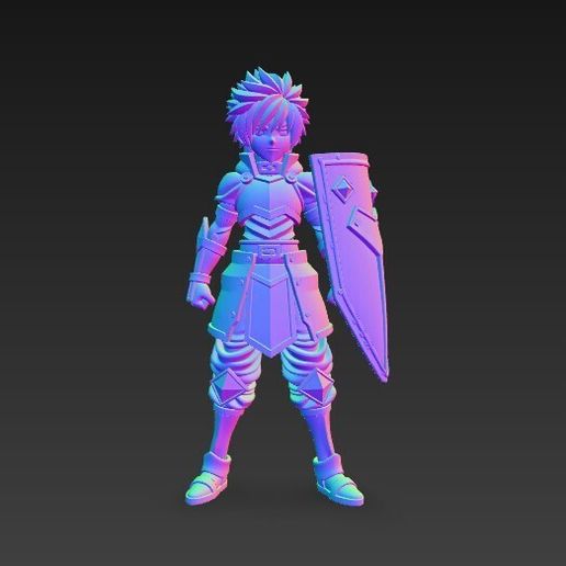 🧸 Brave Knight Armored Fantasy Warrior 3D Print Model・ STL File for 3D ...