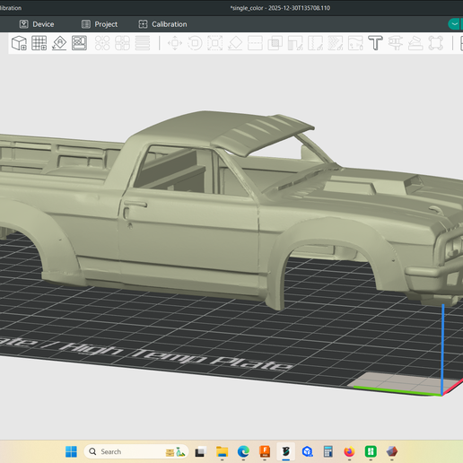 🚙 1968 Ford Ranchero rat rod 4x4 offroad, shell body・ STL File for 3D ...