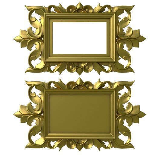 🖼️ Photo frame stl/Mirror Frame stl file/Carved Frame printre/Round ...