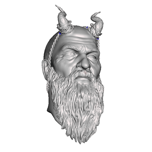 🗝️ MIMIR GOD OF WAR KEYCHAIN・ OBJ File for 3D printing・Cults