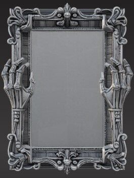 🖼️ 3D Printable Gothic Skull-Themed Picture Frame Design (STL Format ...