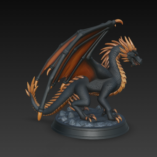 🐉 DRAGON COLLECTION FIGURE 127・Free 3D File for 3D printing・Cults