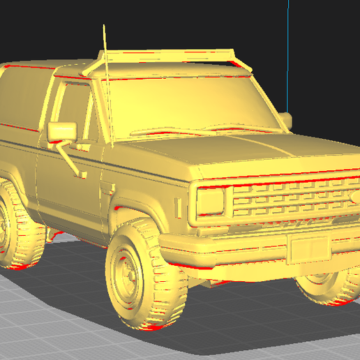 🚙 Ford Bronco II (1984-1990) - First Generation - 3D Decorative Model ...