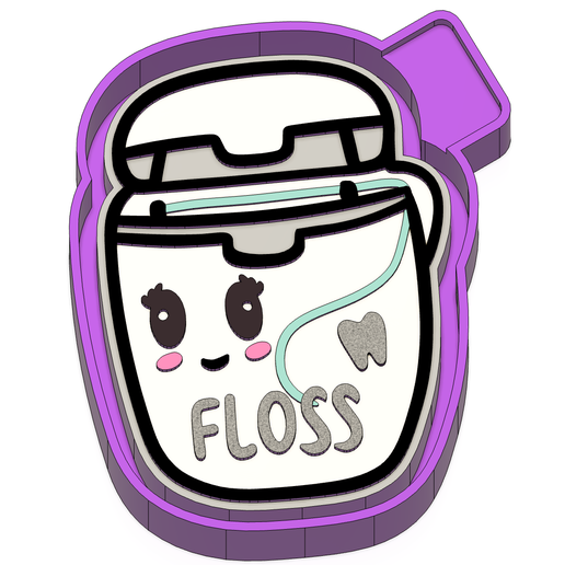 🪔 Cute Dental Floss Freshie STL Mold Housing・ STL File for 3D printing ...