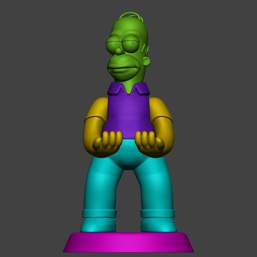 STL file HOMER SIMPSON - JOYSTICK HOLDER - THE SIMPSONS 🕹️ ・3D printer ...