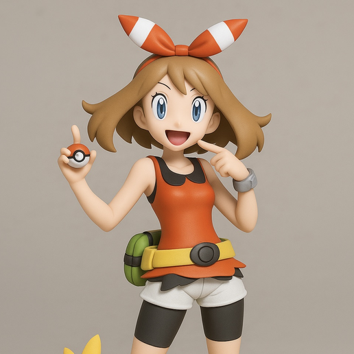 🐉 May Pokemon Trainer・ STL File for 3D printing・Cults