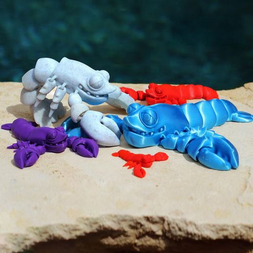 🦞 Flexi - Lobster・ STL File for 3D printing・Cults