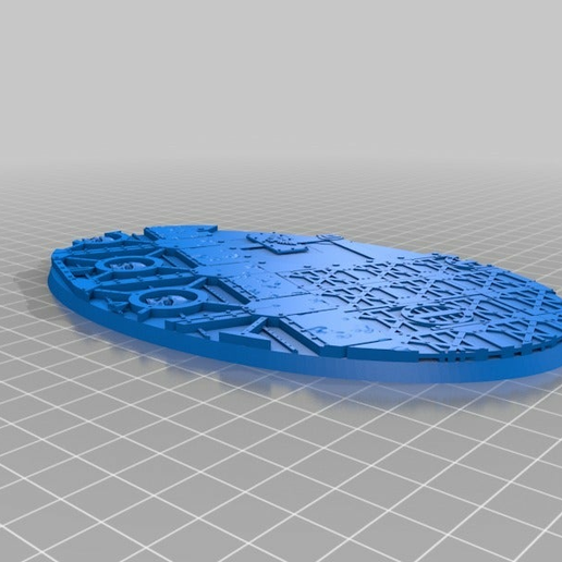 ⚔ 170mm Empire Sector themed knight bases・Free STL File for ・Cults