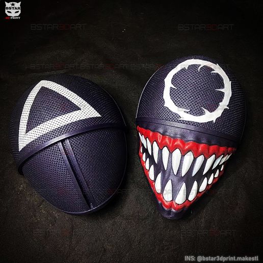 Работа Squid Game Mask Soldier Mask Foldable Moveable With
