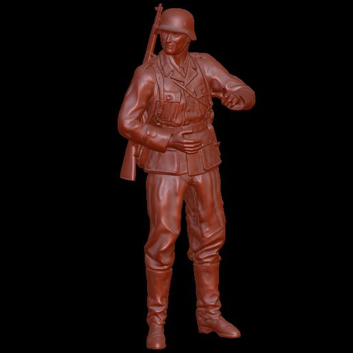 Télécharger fichier STL SOLDAT ALLEMAND POINTANT DU DOIGT • Objet imprimable en 3D ・ Cults