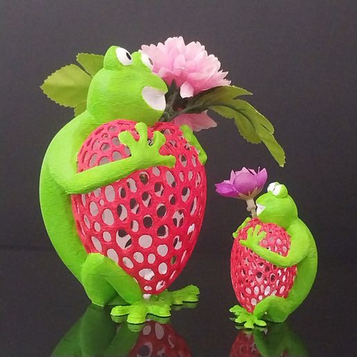 🐸 Frog love・Free STL File for 3D printing・Cults