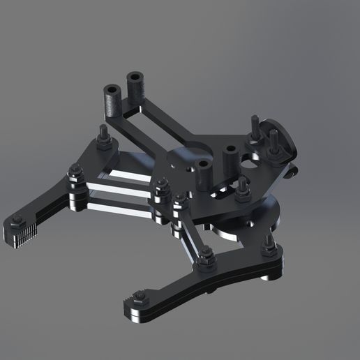 3D file (Robotic Arm) Metallic Mechanical robotic Gripper/clamp 💪 ・3D ...