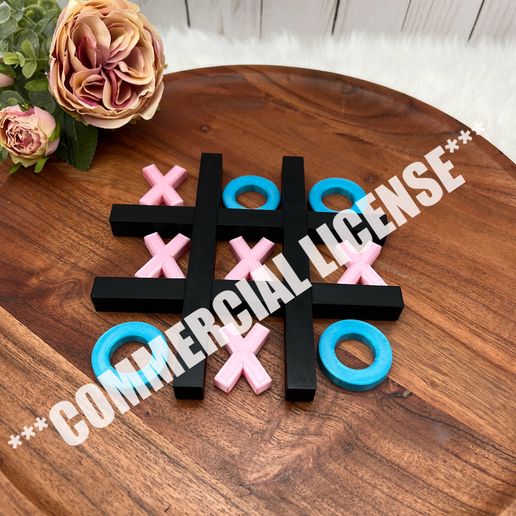 🚸 Commercial License TIC-TAC-TOE TO GO PORTABLE GAME・ 3D File for 3D ...