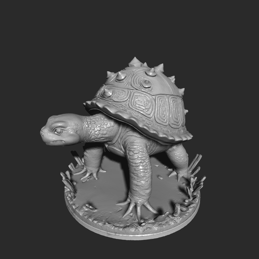 🎲 Spiked Carapace Beast - 28-32mm Scale・Free STL File for 3D printing・Cults