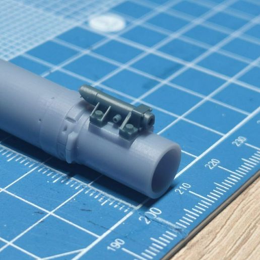 🔫 M256 120mm Smoothbore Gun Barrel for M1A1/M1A2 Abrams in 1/16 Scale ...