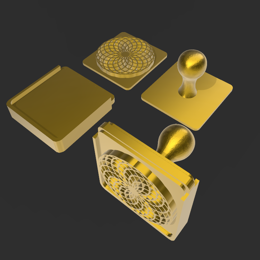STL file Toroid changeable stamp (collectable) 👾 ・Model to download and ...