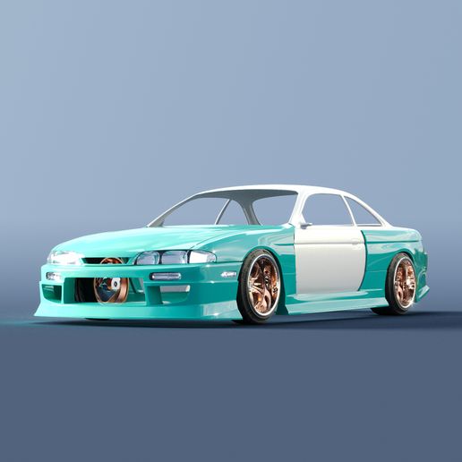 🇯🇵 NISSAN S14 Silvia D-MAX body kit 1/24 scale・ 3D File for 3D printing ...