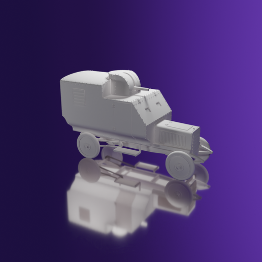 STL file WW1 armored car Ehrhardt m1906, 1/72 🚗 ・3D printable design to download・Cults