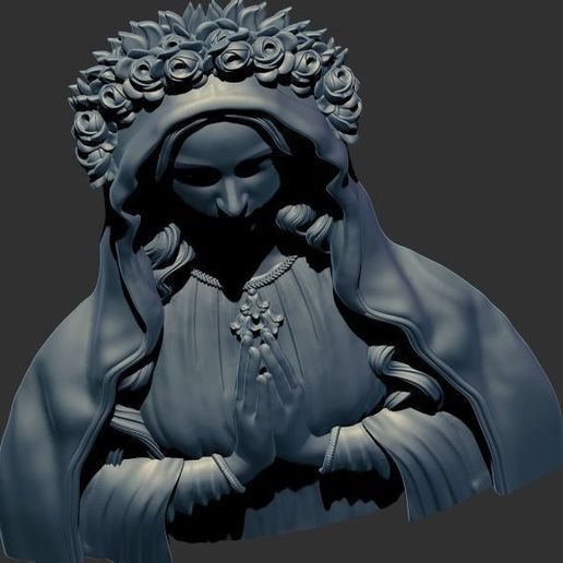 🖨️ Virgin Mary relief 3d printable Model cnc・ 3D File for 3D printing ...
