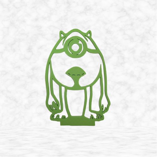 STL file Mike Wazowski - 2D 🎬 (3MF)・Model to download and 3D print・Cults