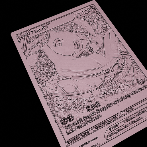 STL file Mew Card Pokemon 🐉 ・3D printer design to download・Cults