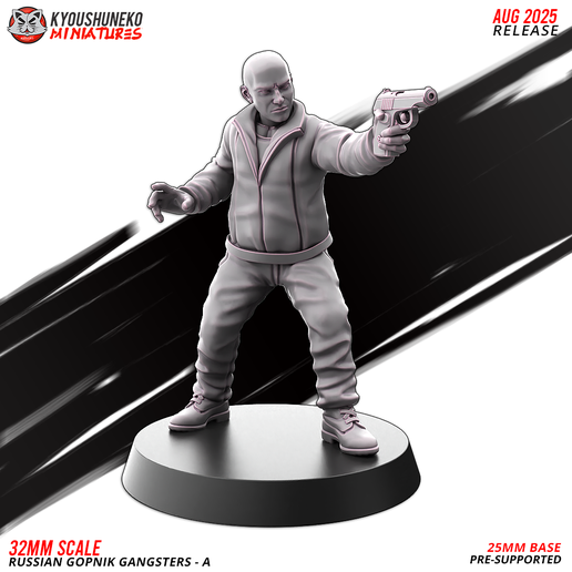🎲 Russian Gopnik Gangsters - A・ 3D File for 3D printing・Cults